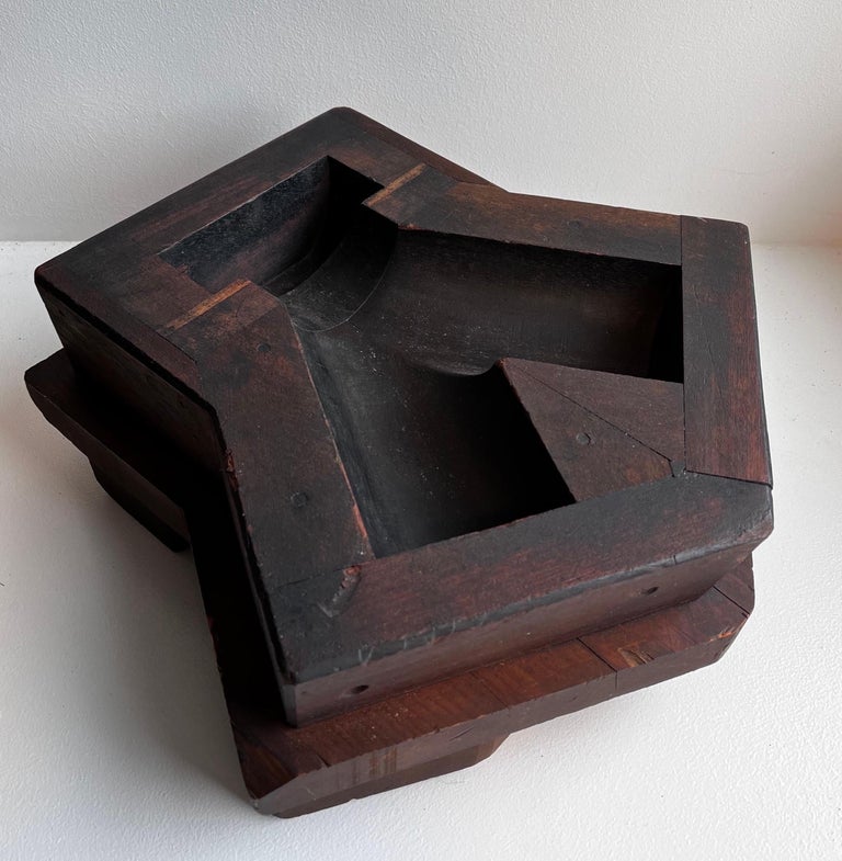 Early 20th Century Wooden Foundry "Y" Pipe Mold For Sale at 1stDibs