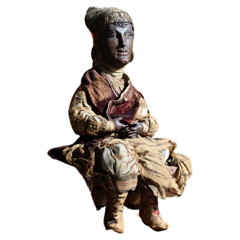 Early 20th Century Wooden Ottoman Doll Figure Grand Tour For Sale at ...