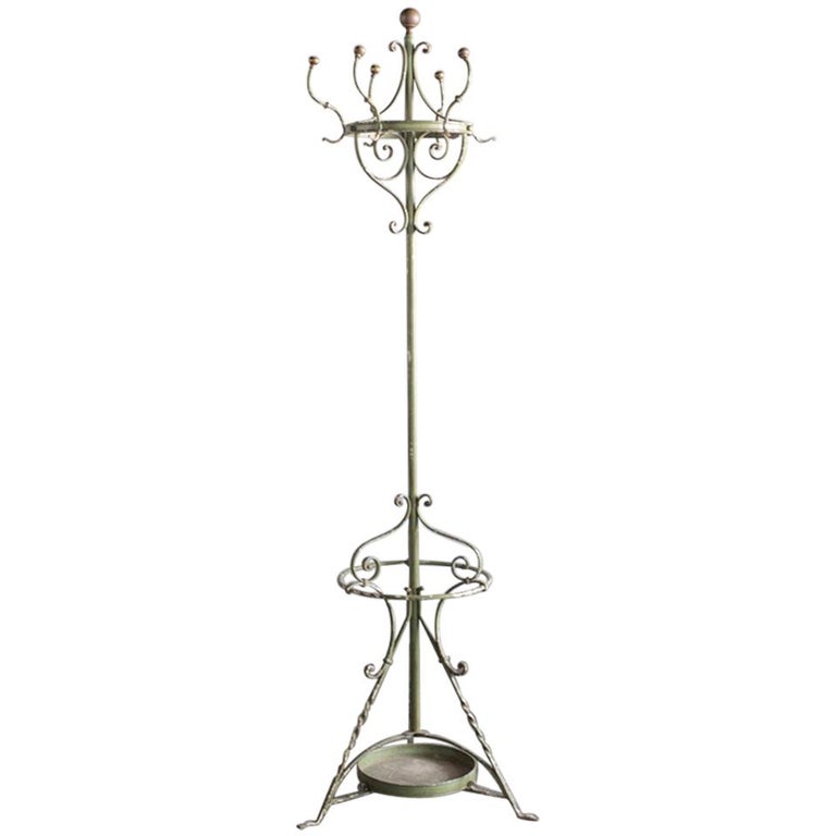 Early 20th Century Wrought Iron Hat and Coat Stand For Sale at 1stDibs ...