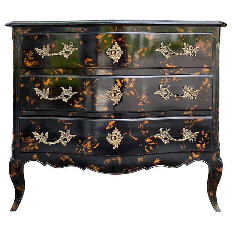 Early 20th French Faux Tortoise Shell Chest at 1stDibs