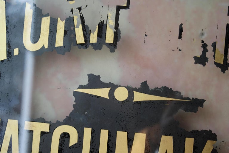 Early 20thc Antique Reverse Painted Jewellers Silversmith Watchmaker ...