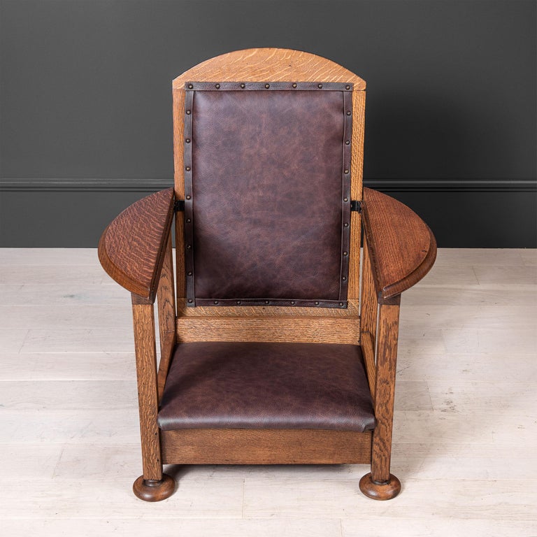 Early 20thC English Oak Metamorphic Chair Table For Sale at 1stDibs