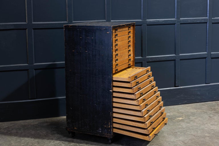 Early 20th Century English Printers Letter Press Collectors Cabinet For ...