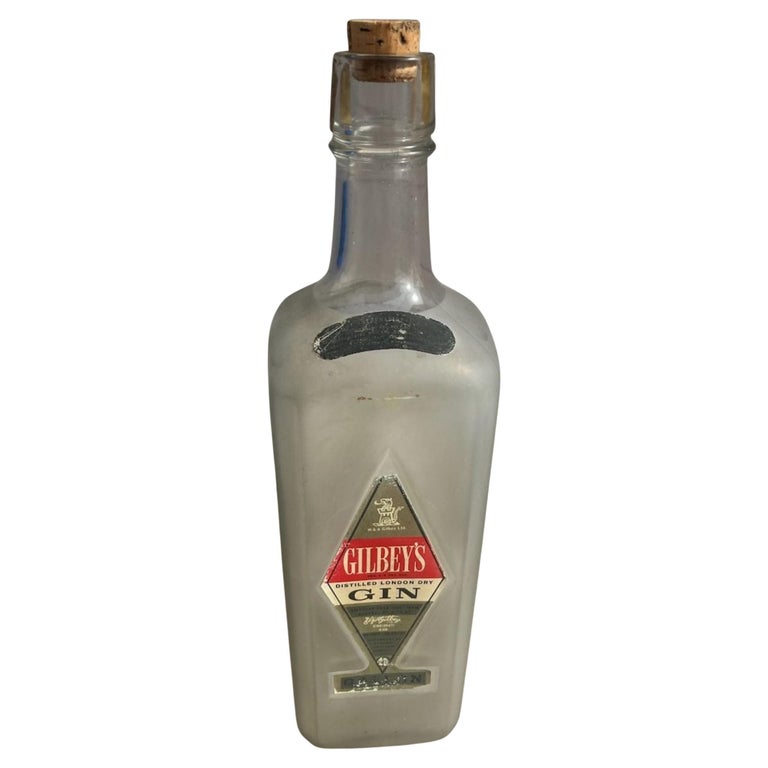 Early 20thc Gin Bottle from a Bar For Sale at 1stDibs
