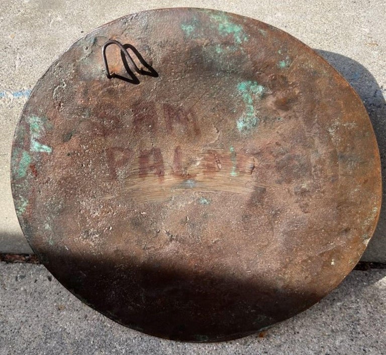 Early 20thc Hand Crafted Indian Plaque For Sale at 1stDibs