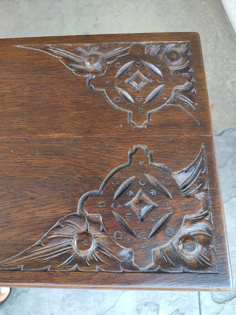 Early 20thc Oak Altar Bench Church Pew at 1stDibs