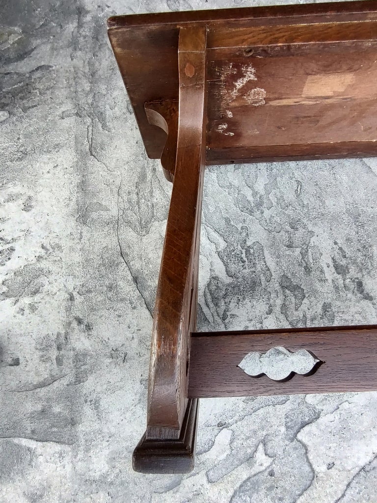 Early 20thc Oak Altar Bench Church Pew at 1stDibs