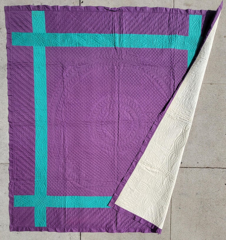 Early 20th C Ohio Amish Plain Quilt For Sale at 1stDibs