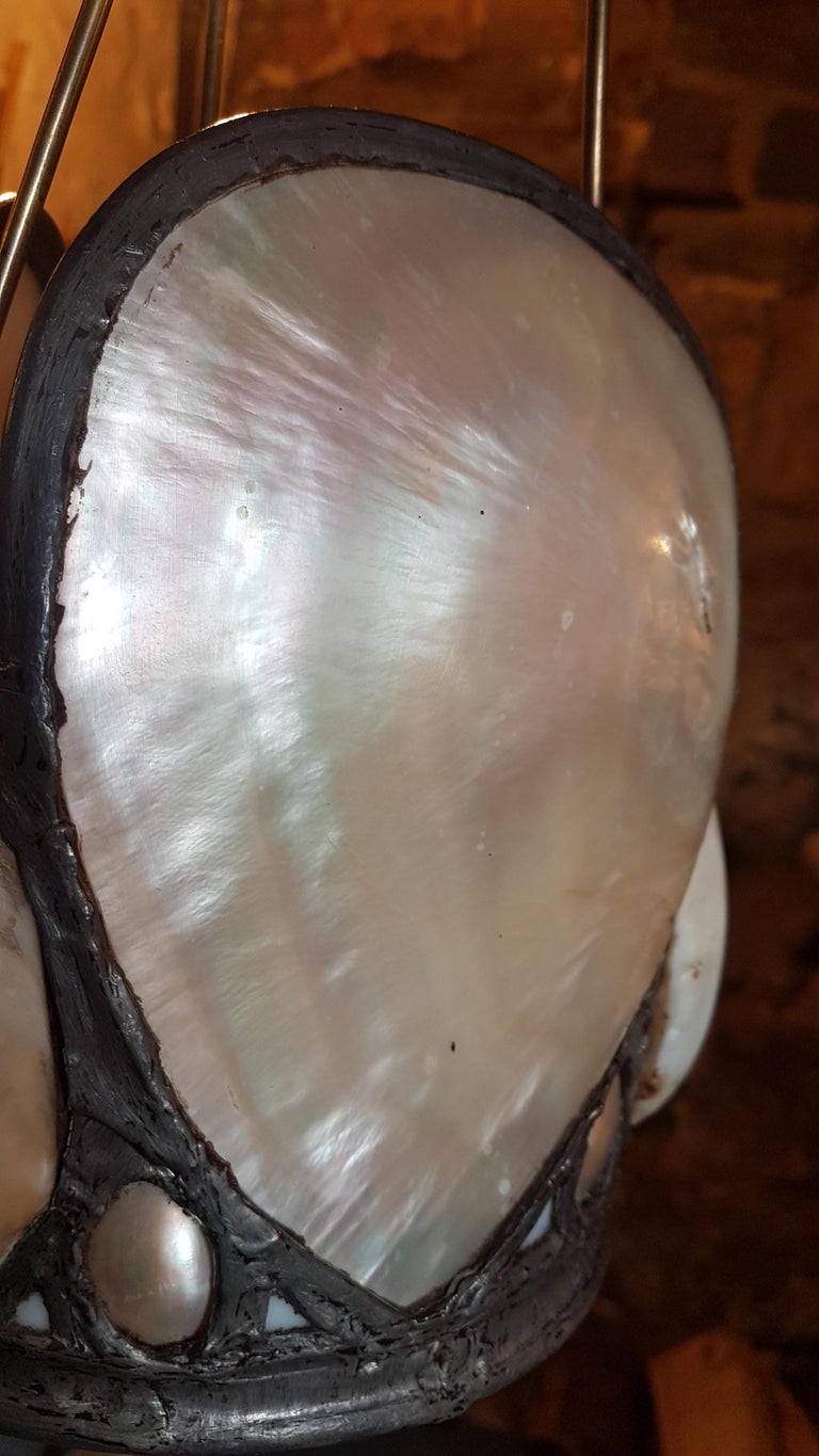 Early 20th Century Oyster Shell Hanging Lantern from Upton House Estate ...