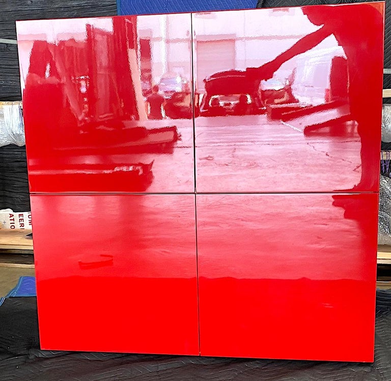 Early 21st Century Red Lacquer Bar/Cabinet, Piero Lissoni at 1stDibs