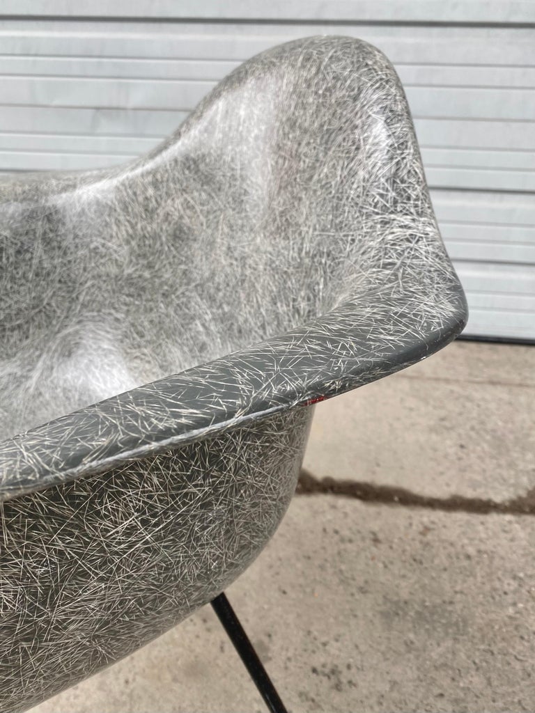 Early 2nd Generation X Base Arm Shell Lounge Chair by Charles Eames For ...