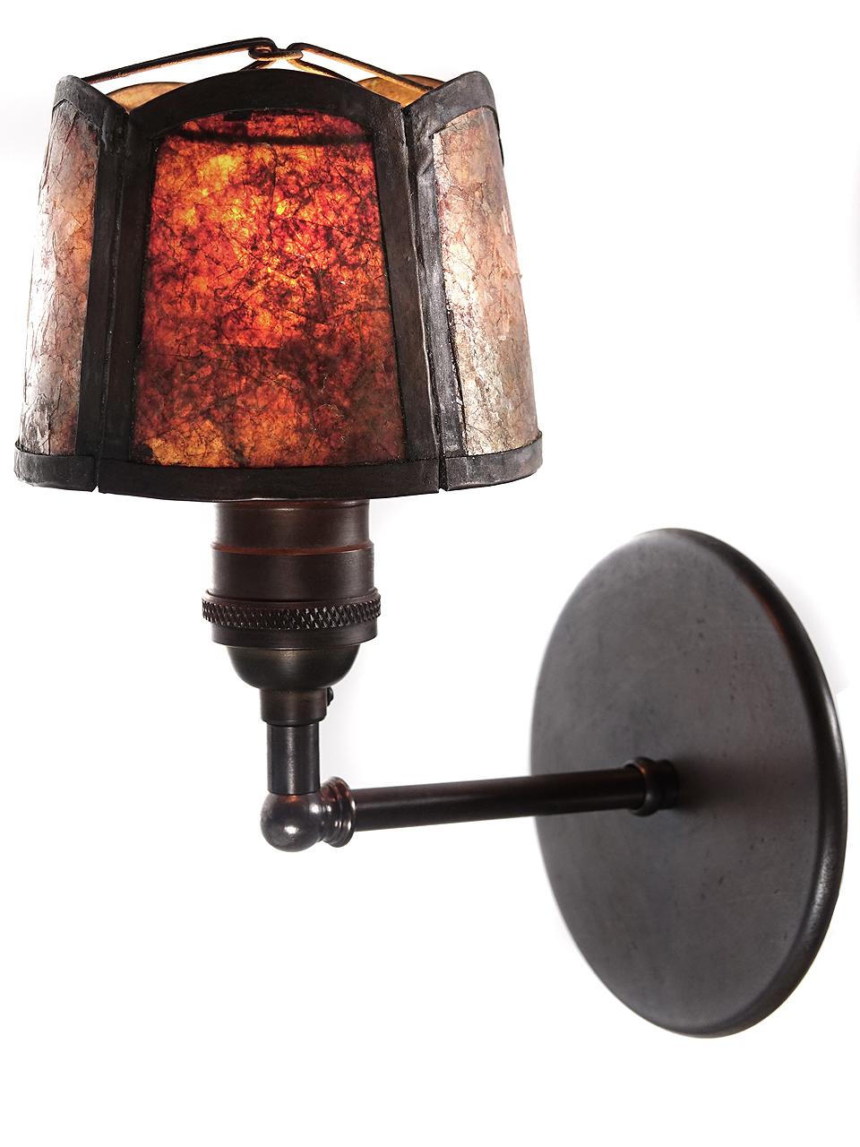 Early Amber Mica Sconces at 1stDibs