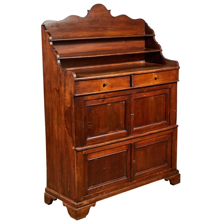 Early American Carved Walnut Server at 1stDibs