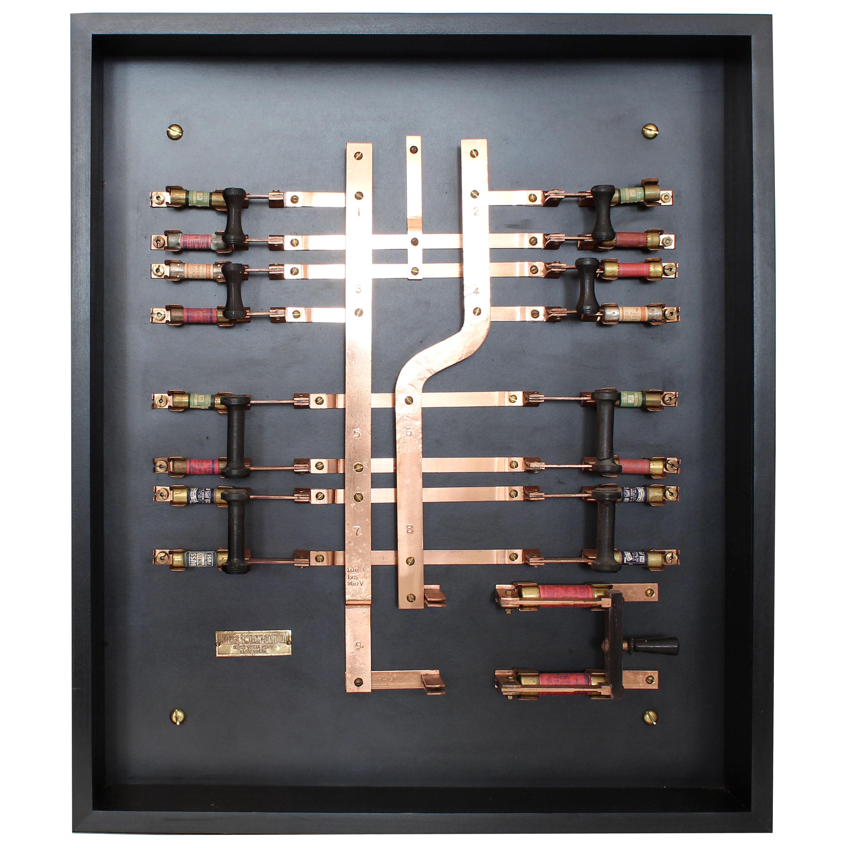Early American Electrical Panel For Sale at 1stDibs