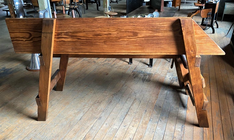 Early American Farm Workbench For Sale at 1stDibs