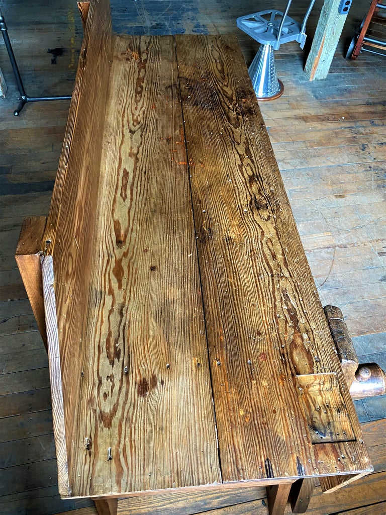 Early American Farm Workbench For Sale at 1stDibs