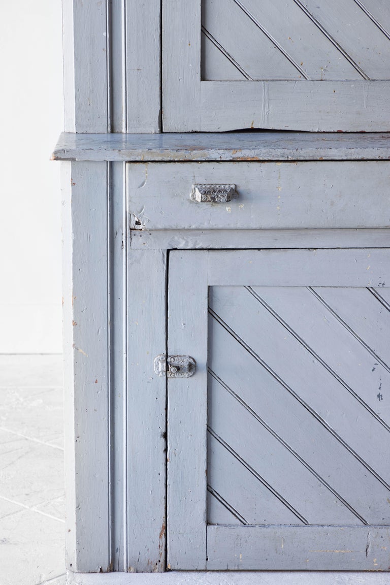 Early American Hutch with Diagonal Planking at 1stDibs | american planking