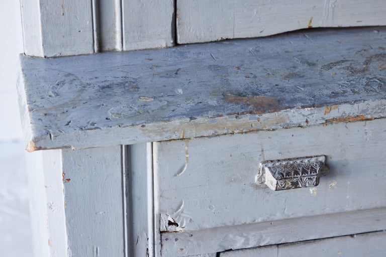 Early American Hutch with Diagonal Planking at 1stDibs | american planking