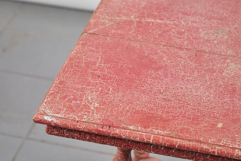 Early American Red Painted Side Table at 1stDibs | early american side ...