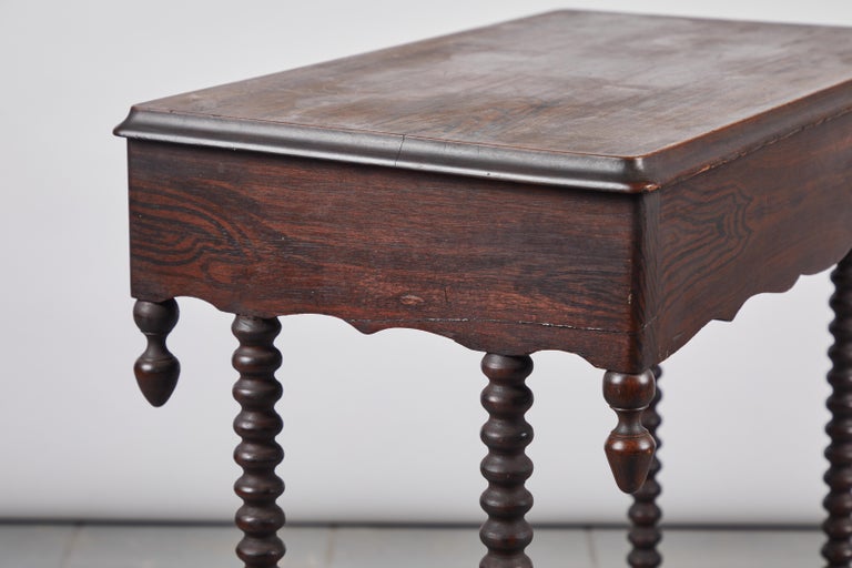 Early American Spindle Side Table at 1stDibs
