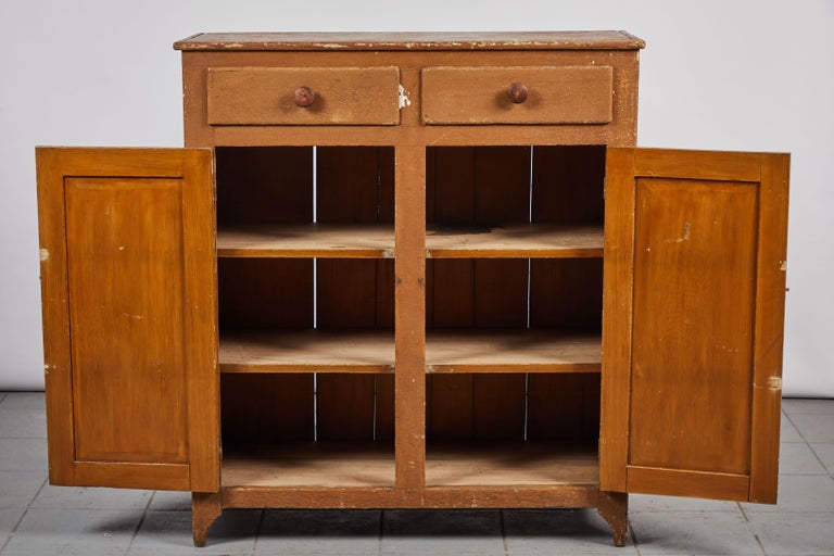 Early American Two-Door Painted Server at 1stDibs