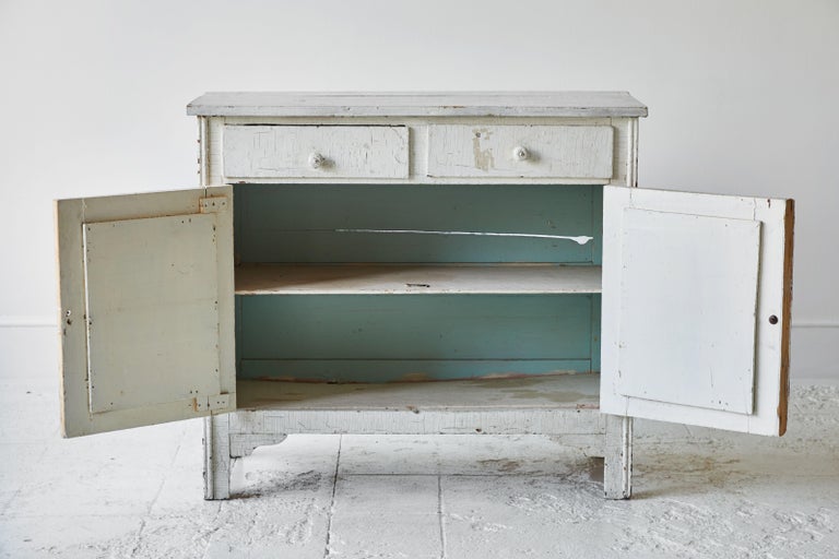 Early American White Painted Server at 1stDibs