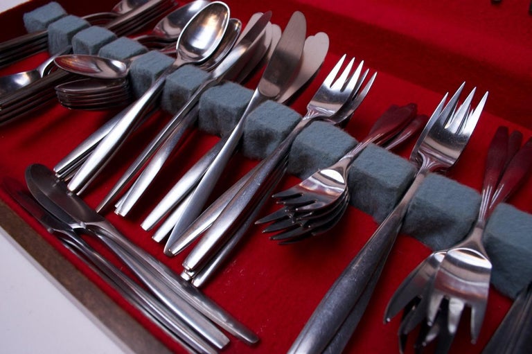 Early and Complete Dansk Finland 72-Piece 'Variation V' Flatware with ...