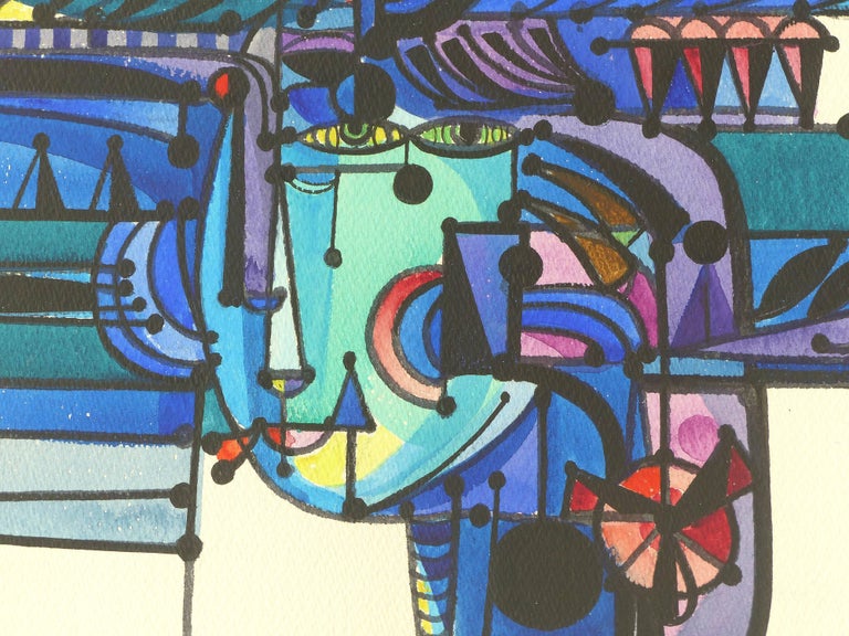 Cuban-American Jose Maria Mijares Painting, Early and Important 1969 ...