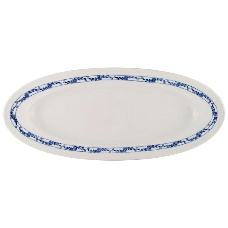 Early and Large Royal Copenhagen Rosebud or Blue Rose Fish Dish For ...