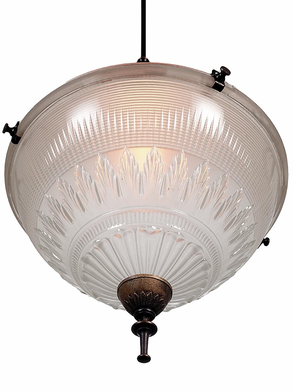 Early and Ornate Empire Style Holophane Bank Light at 1stDibs