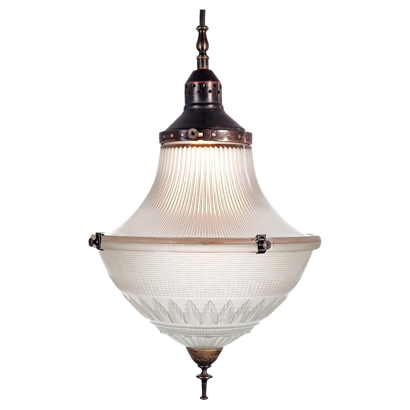 Early and Ornate Empire Style Holophane Bank Light at 1stDibs