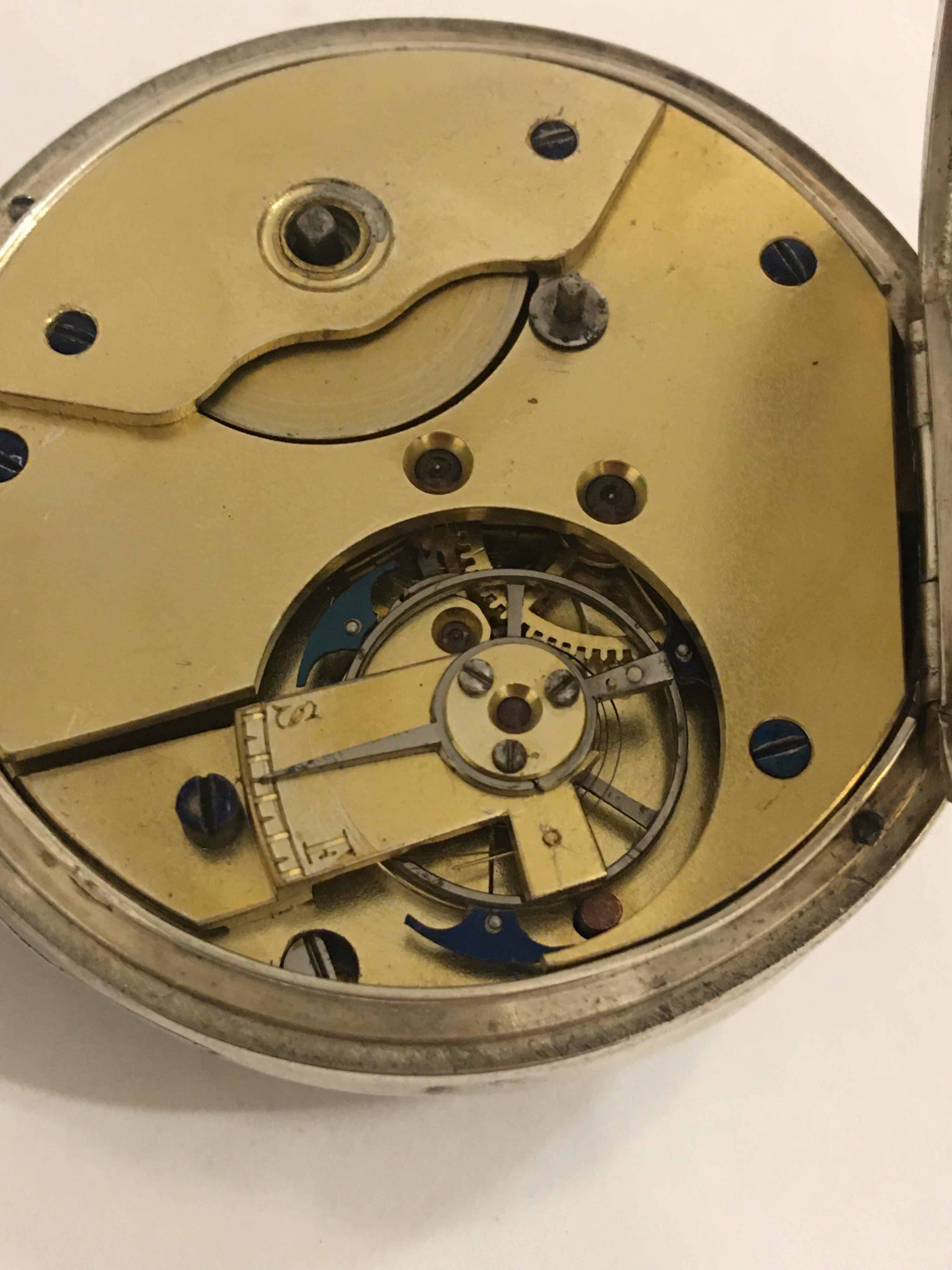 Early and Rare Chinese Duplex Silver Key-Wind Pocket Watch For Sale at ...