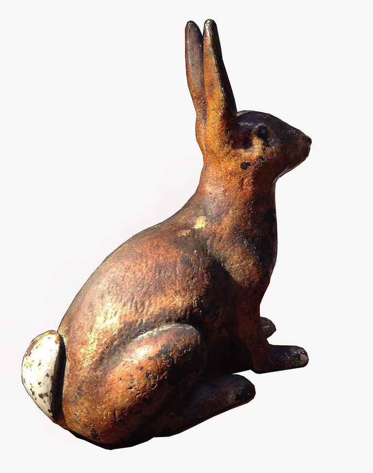 Early Antique Iron Rabbit at 1stDibs