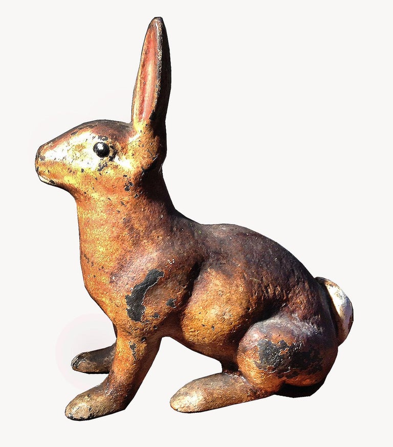 Early Antique Iron Rabbit at 1stDibs