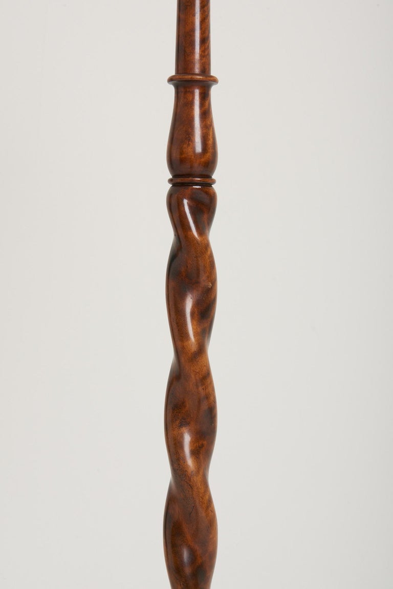 Early Art Deco Birch Floor Lamp For Sale at 1stDibs