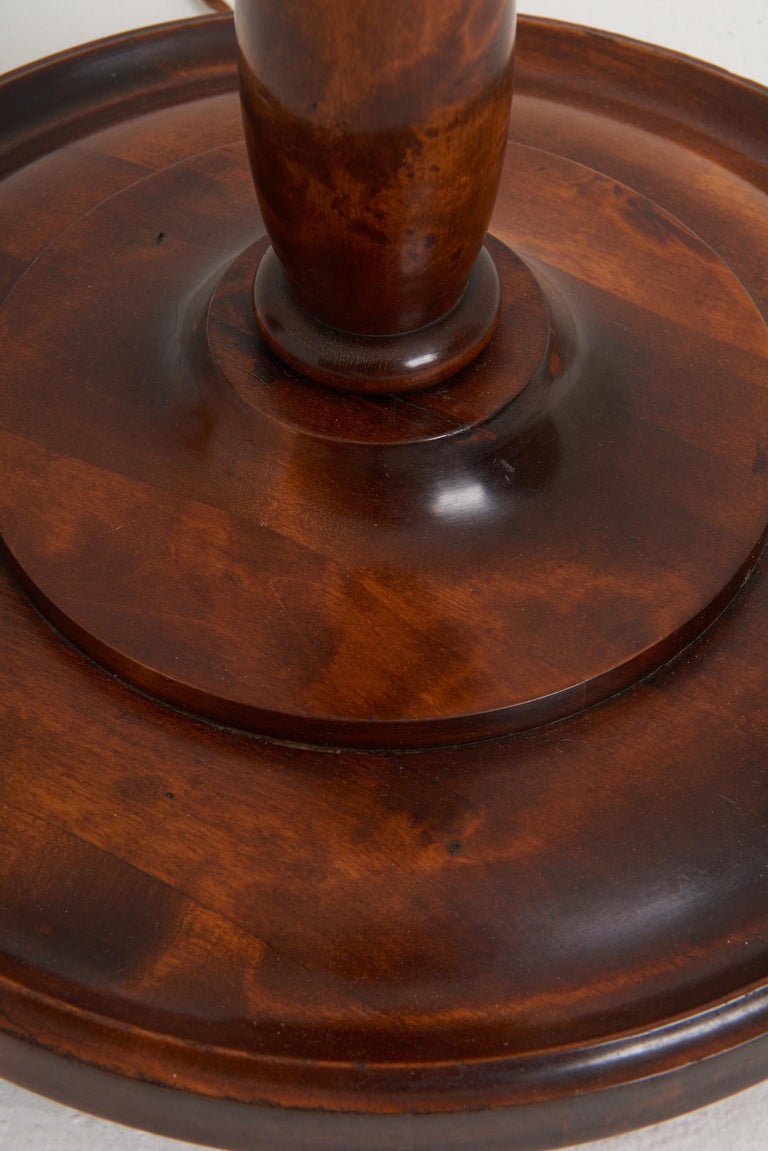 Early Art Deco Birch Floor Lamp For Sale at 1stDibs