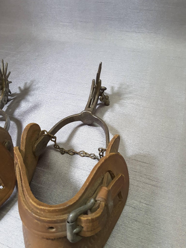 Early August Buermann Hand-Forged Carbon Steel Spurs and Original ...