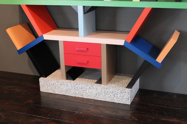 Early Carlton Bookcase Roomdivider by Ettore Sottsass for Memphis, 1981 ...