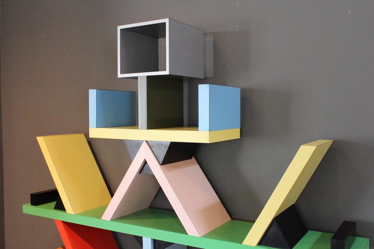 Early Carlton Bookcase Roomdivider by Ettore Sottsass for Memphis, 1981 ...