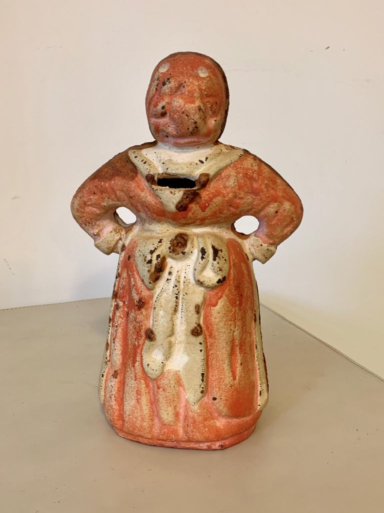 Early Cast Iron Black American Mammy Coin Bank at 1stDibs | cast iron ...
