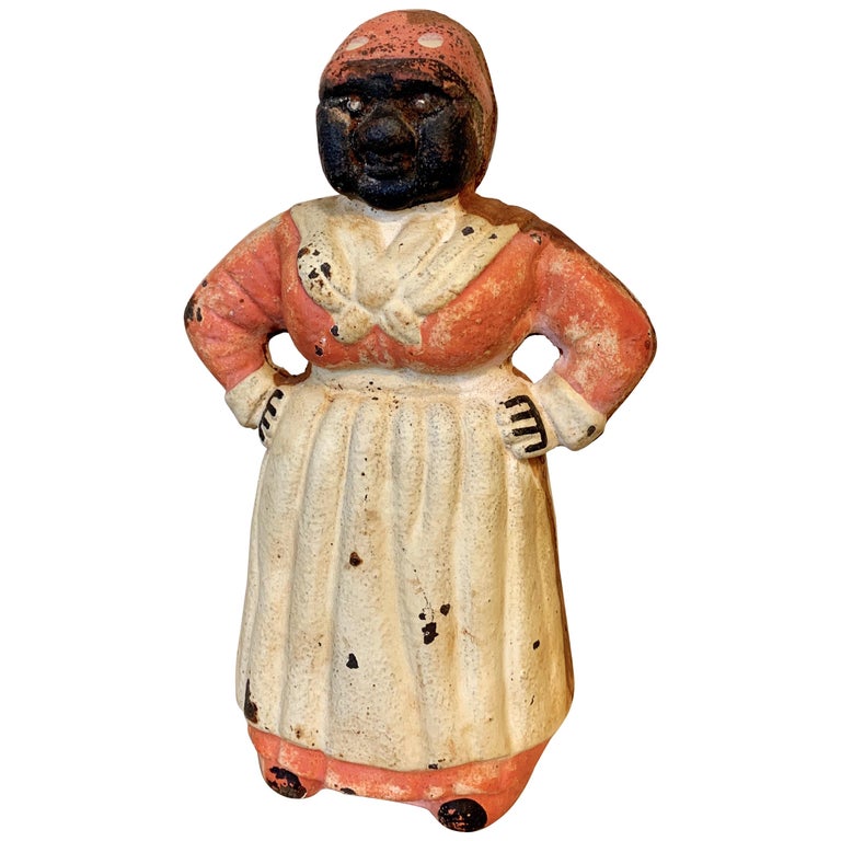 Early Cast Iron Black American Mammy Coin Bank at 1stDibs | cast iron ...