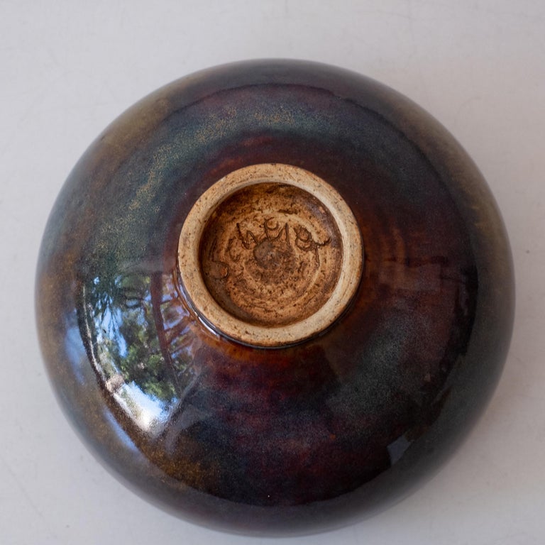 Early Ceramic Bowl by Edwin and Mary Scheier For Sale at 1stDibs