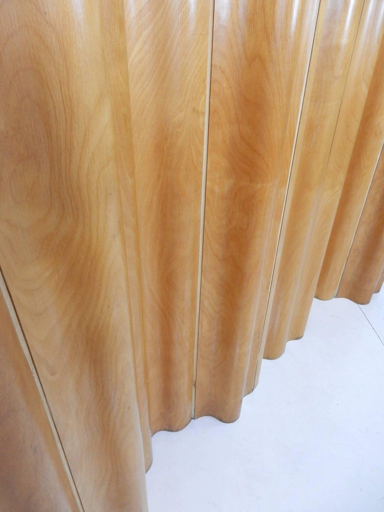 Early Charles and Ray Eames Molded Birch Eight-Panel Room Divider ...