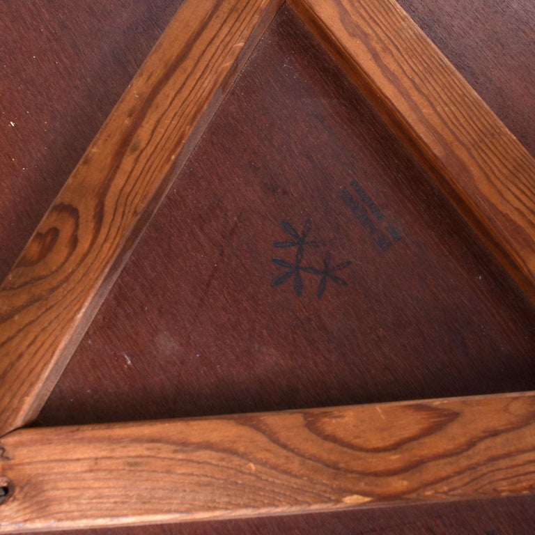Scandinavian Modern Early Danish Solid Teak 3-Leg End Table at 1stDibs