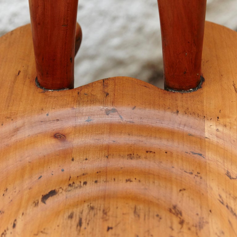 Early Edition of Carlo Mollino Fenis Wood Chair, circa 1970 at 1stDibs