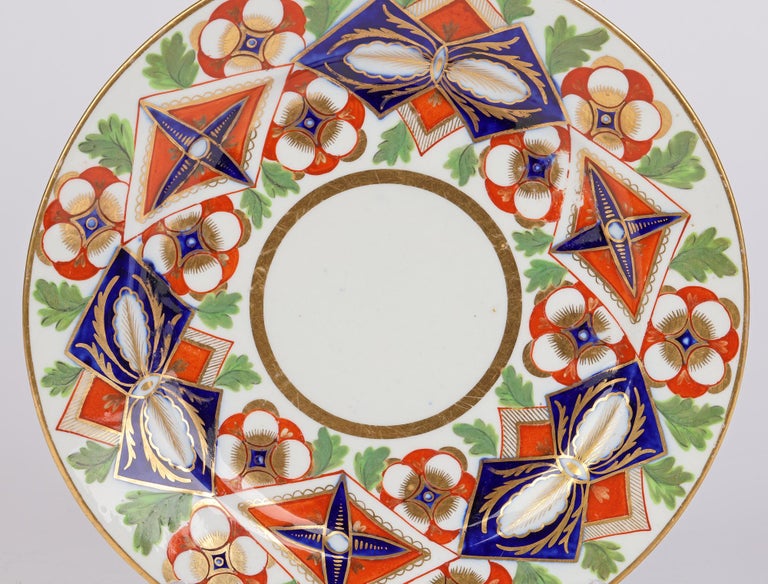 Early English Pair Porcelain Imari Pattern Cabinet Plates c.1810 For ...