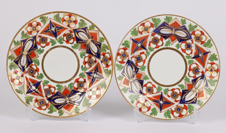 Early English Pair Porcelain Imari Pattern Cabinet Plates c.1810 For ...