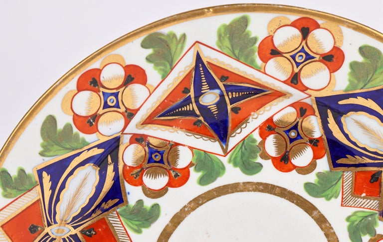 Early English Pair Porcelain Imari Pattern Cabinet Plates c.1810 For ...