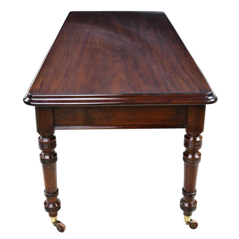 Early English Victorian Library Table in Mahogany, circa 1840 at ...
