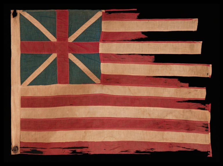 Early Example of the "Grand Union" American Flag, the First Flag of ...